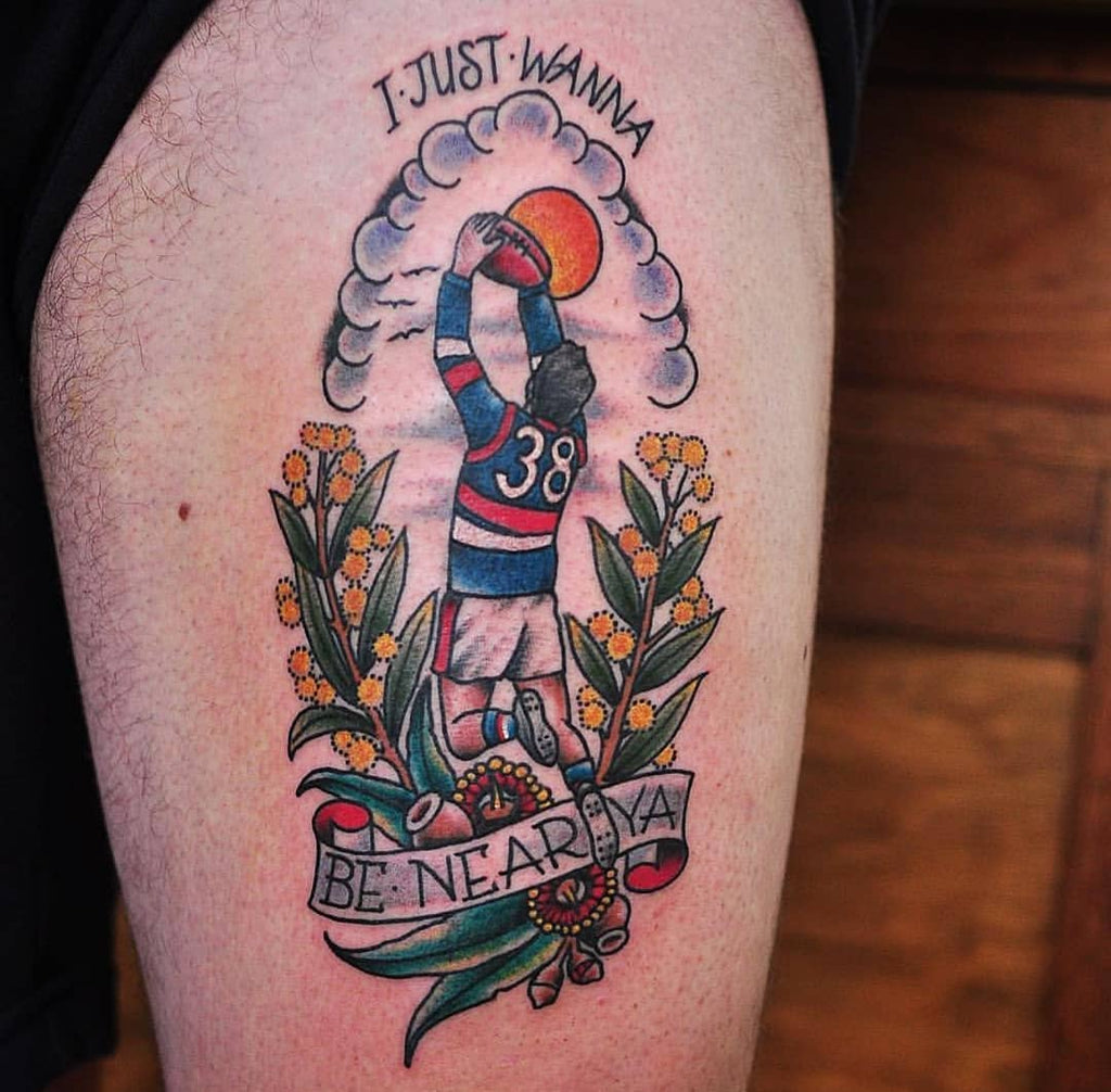 AFL Tattoo By Mark Lording – Vic Market Tattoo